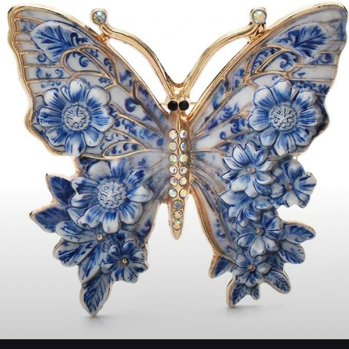 Славянский оберег, брошь, фианит