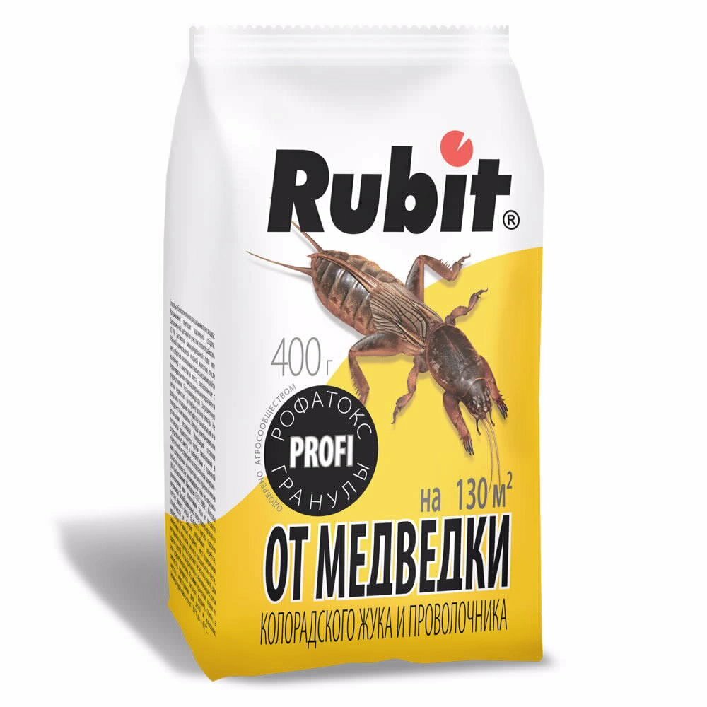 Средство Rubit "Рофатокс", гранулы, от медведки, проволочника, 400г