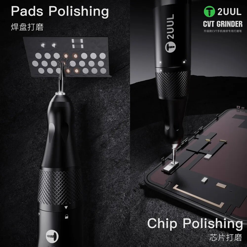 2UUL CVT GRINDER Инструмент для лепки для полировки, коррекции рамки, набор инструментов, ABS пластик, алюминий — фото 1