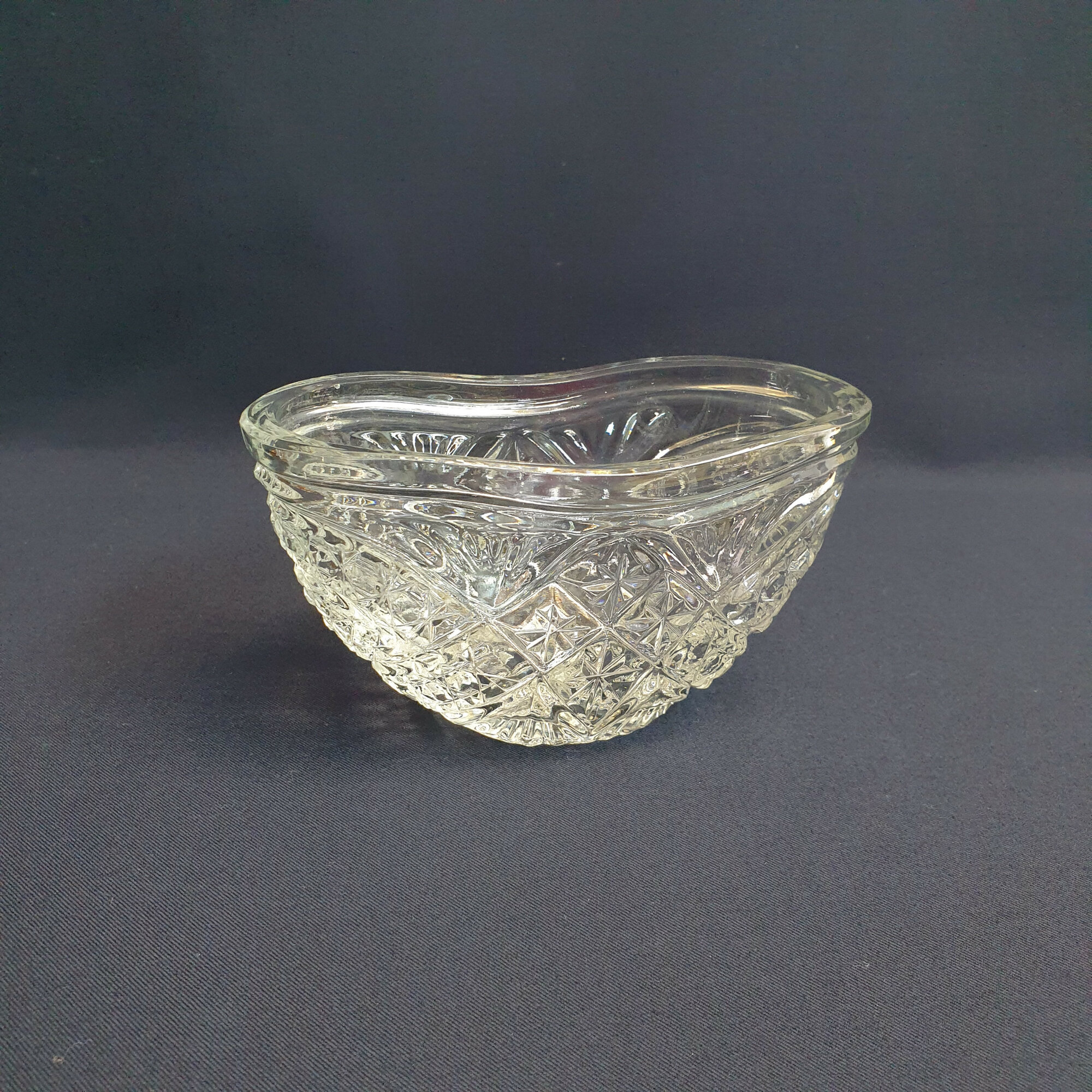 Салатник, хрусталь 16х10 см, винтаж СССР