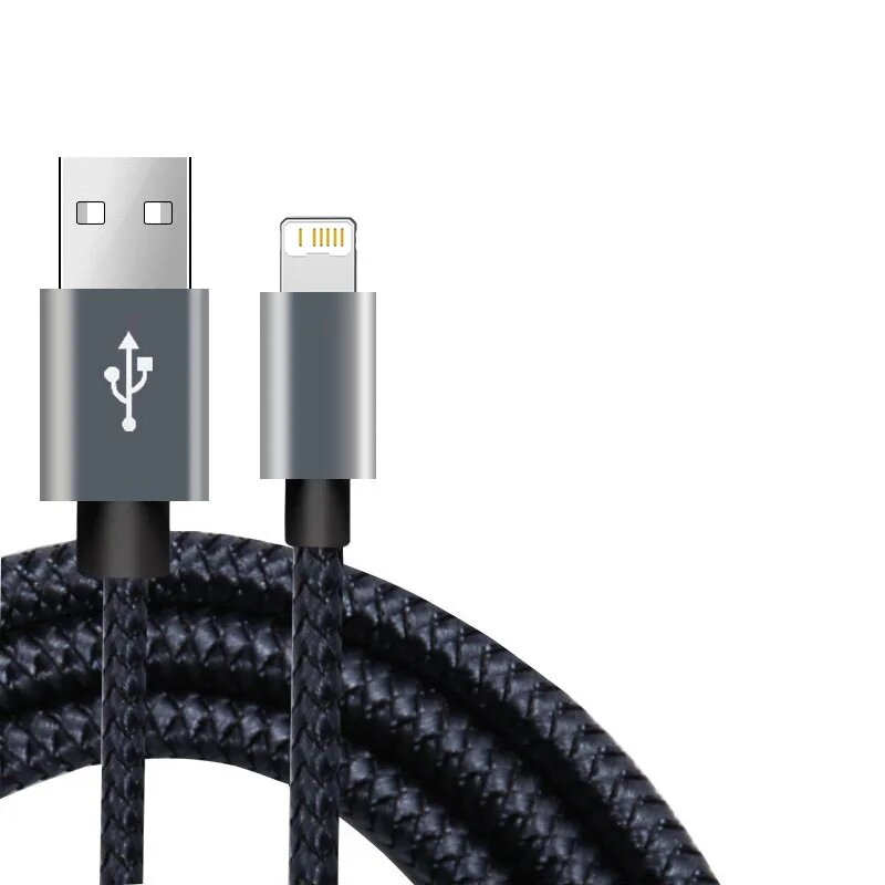 USB кабель для iPhone черный 1 м