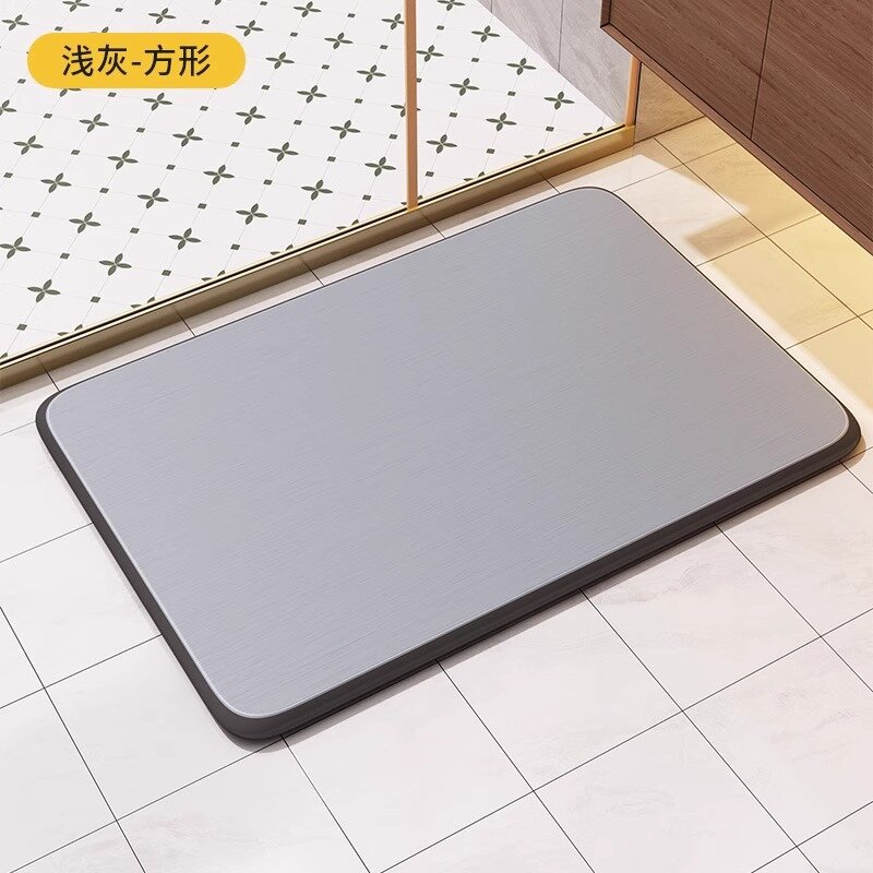 Коврик для ванной из диатомитовой земли, впитывающий воду, нескользящий коврик для туалетной двери, впитывающая доска для входной двери, коврик для пола в ванной