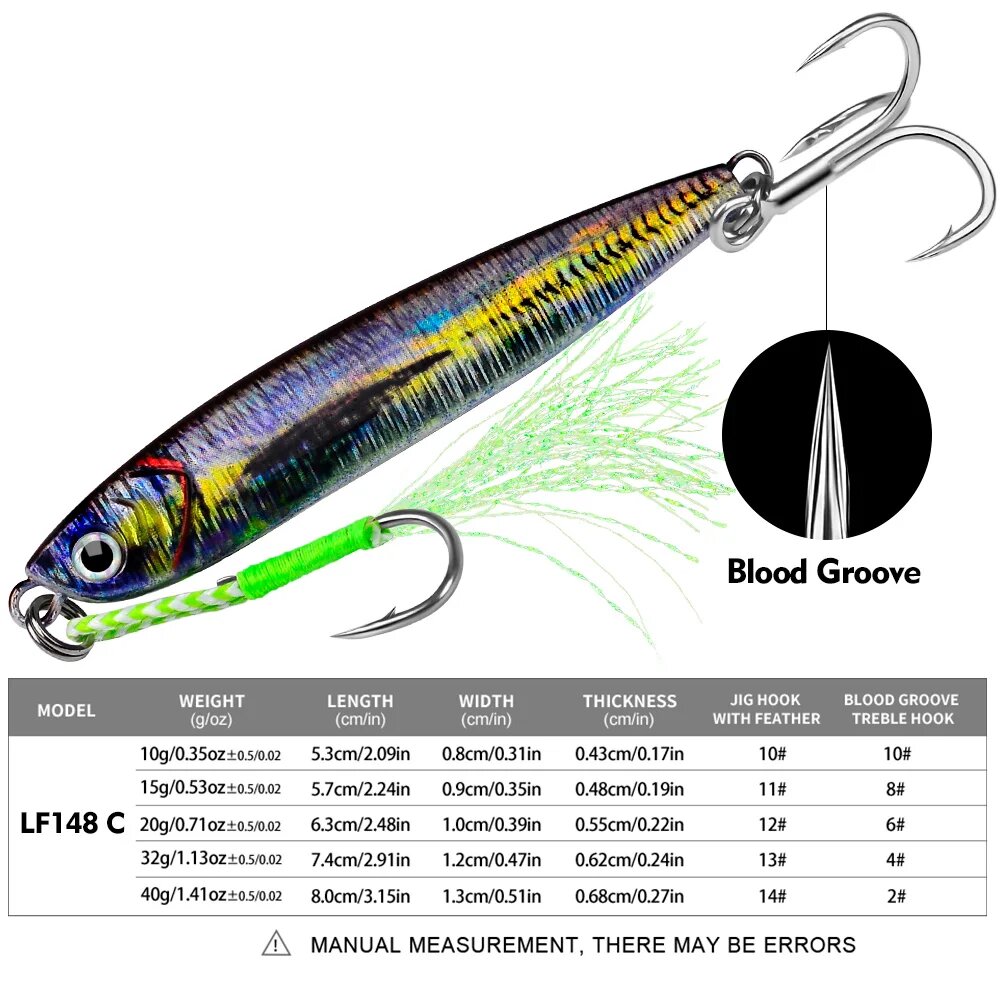 Приманка для отсадки, морской окунь, форель, троллинговая рыболовная приманка, медленная джиг-приманка, металлическая литье, жесткая приманка, воблер, спиннер, приманка, снасти 10 г-40 г