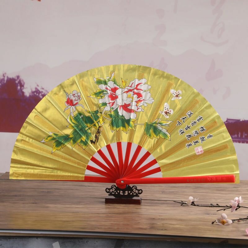 Веер для тай-чи, веер для кунг-фу, бамбуковый веер, детский танцевальный веер, складной веер, взрослый красный веер в китайском стиле, веер для начальной школы, веер для боевых искусств, звуковой веер