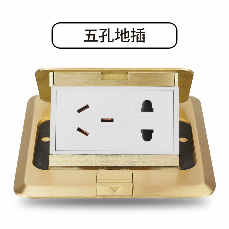 Нержавеющая сталь, полностью медный заземляющий штекер, водонепроницаемая скрытая розетка, пятигнездовая амортизация, медленное восстановление, десятигнездовая сетевая заземляющая розетка, прямая продажа