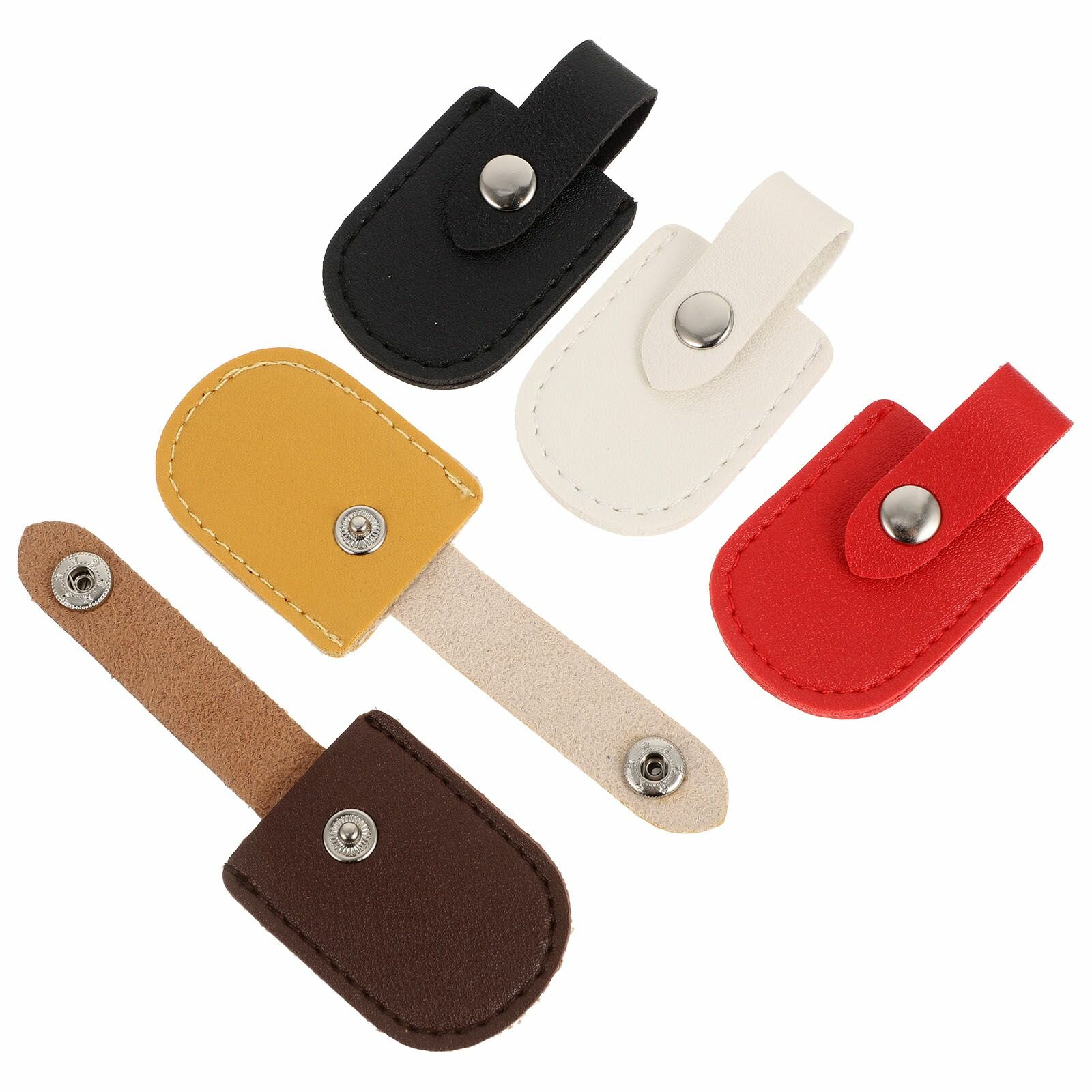 Чехлы Для Кусачек Кутикулы, Прочные И Простые В Дизайне, Из Пу, 5 Штук