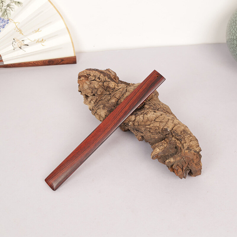 Слегка вогнутая желтая линейка из сандалового дерева, указка учителя, обучающая палка, цельная древесина, неокрашенная, китайский стиль, утолщенная семейная линейка, деревянная доска для образования, домашнего использования для студентов