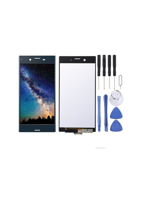 Модуль LCD с сенсорным экраном для Sony Xperia XZ, темно-синий цвет, замена дисплея, тачскрин, сборка экрана, запчасть для Sony Xperia XZ, экранный модуль, сенсорный дисплей, LCD-экран, темно-синий экран для Sony Xperia XZ