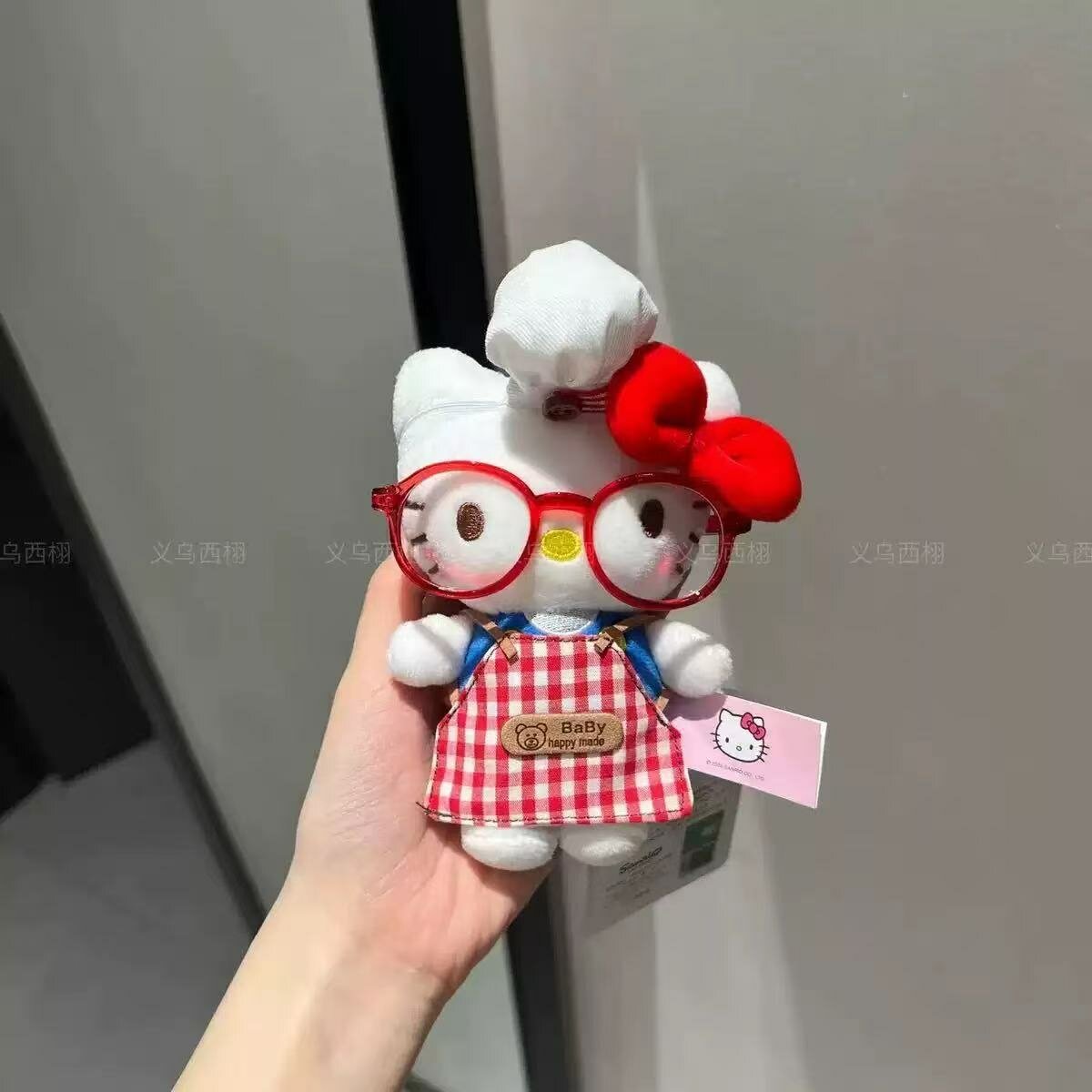 Настоящий апельсиновый шеф-повар милый фартук котенок милый плюшевый подвеска игрушка рюкзак брелок