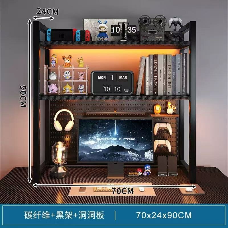 Надстройка на стол "Настольная Прямая", каркас из металла, 70x24x90 см