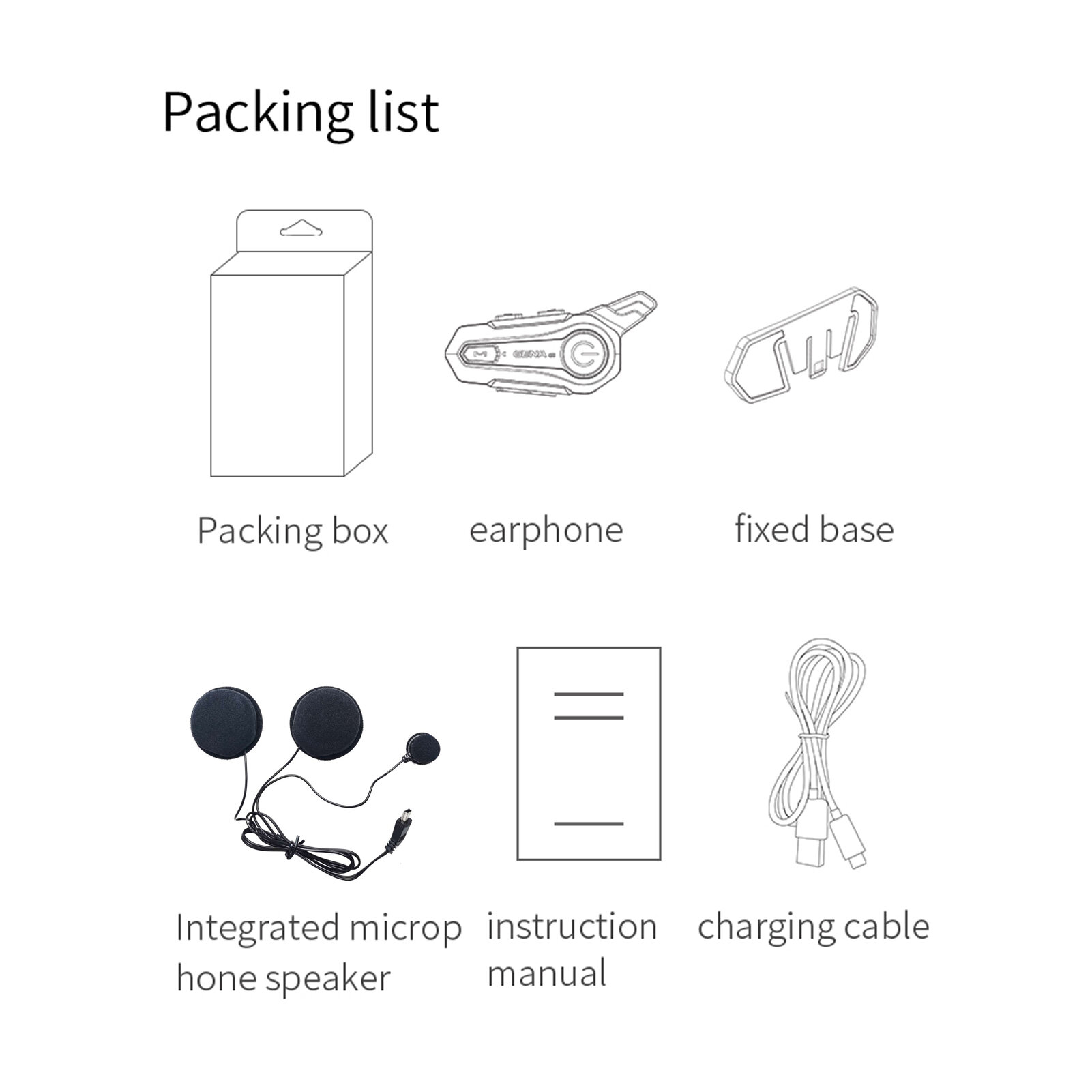 Мотоцикл BT Домофон Гарнитура Непромокаемая Универсальная Система Связи для Квадроцикла Dirt Bike