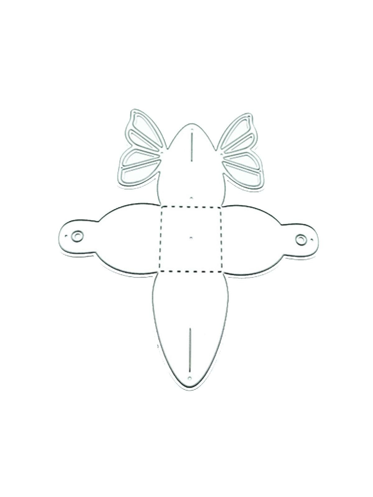 Коробка бабочка металла высечки подарок коробка конфет резки умирает DIY украшения тиснения