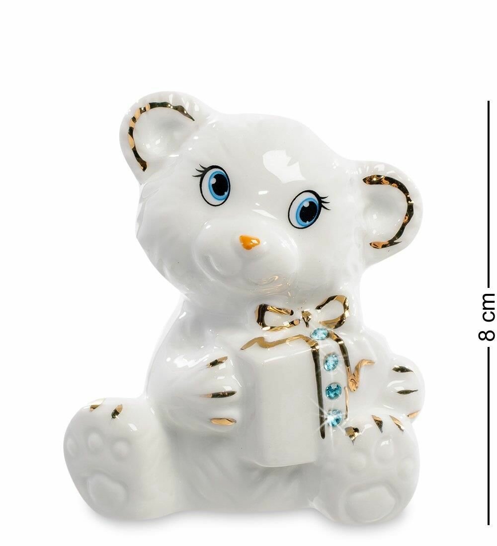 Фигурка Медвежонок с подарком A2101338 разностор, Фарфор