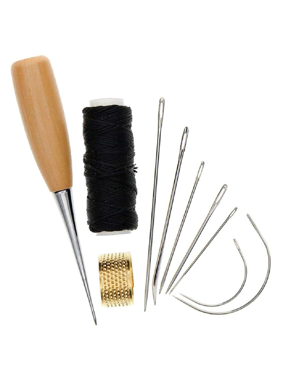 1 Комплект Швейной Иглы Шило Кожевенное Ремесло Швейные Принадлежности Шитье Шило Швейное Кожевенное Ремесло Инструменты Для Ремонта Обуви Расходные Материалы