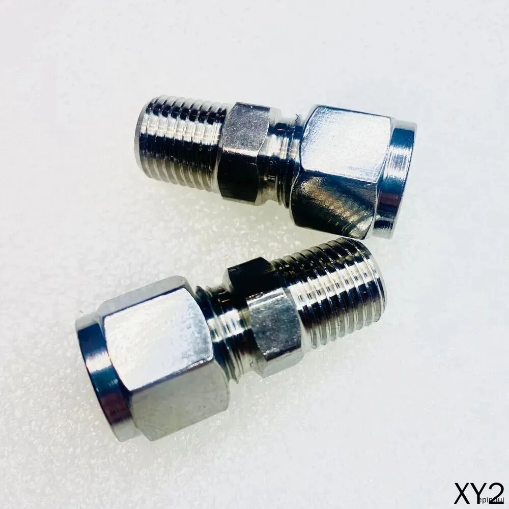 Переходник 1/4 (наружная резьба) - обжимное соединение 8мм (2 шт. в комплекте)