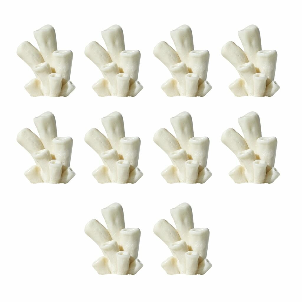 Декорация для аквариума, Декорация для аквариума, искусственный коралл - модель I, белый, 1 упаковка 10 штук