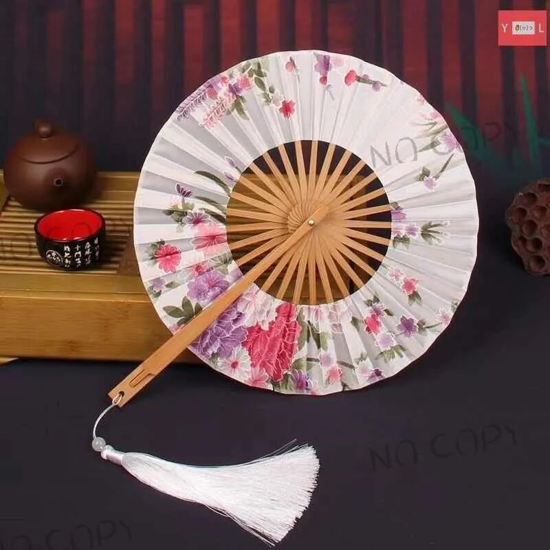 Веер для воссоединения, складной веер, круглый, дворцовый, китайский стиль, древний аромат, аксессуары cheongsam