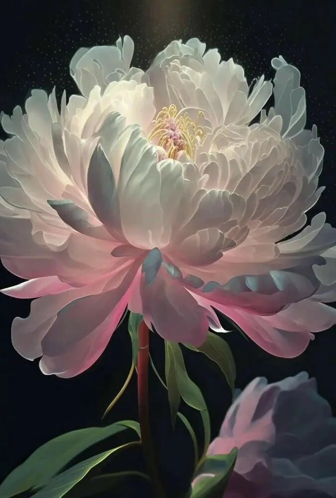 Алмазная Картина "Пион" 40х50 См Алмазная Вышивка / Картина Стразами Подарков