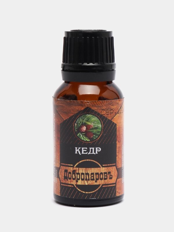 Эфирное масло Добропаровъ "Кедр", флакон-капельница, 17 мл