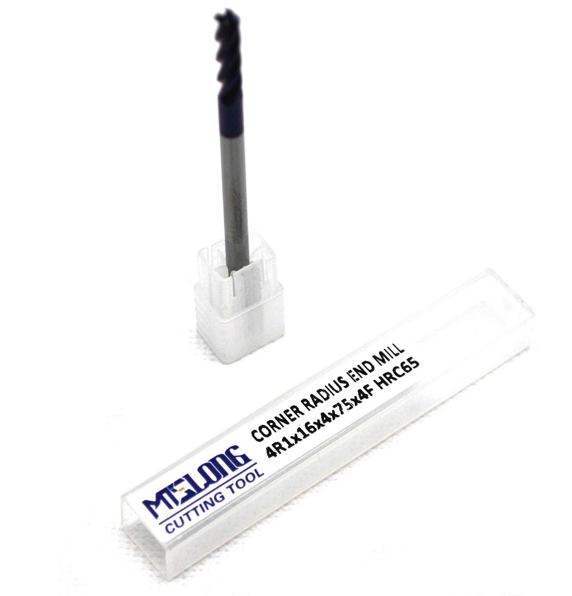 Фреза концевая радиусная твердосплавная D4 мм HRC65 4R1x16x4x75x4F