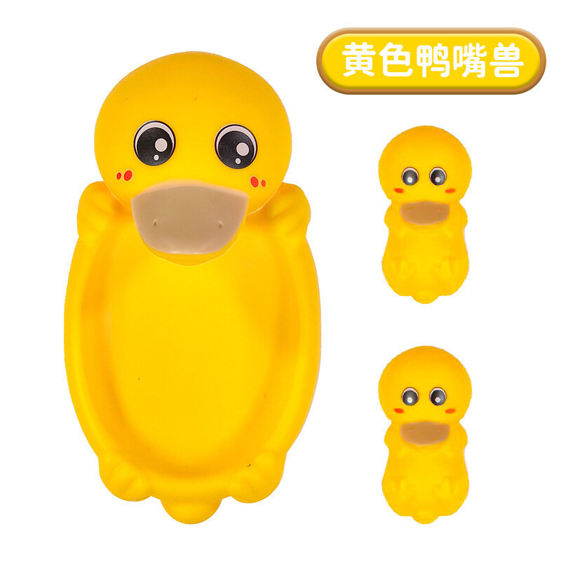 Детская ванная комната с плавающими животными, плоскозубец, ежик, герметичная игрушка для воды, игрушка для купания младенцев оптом