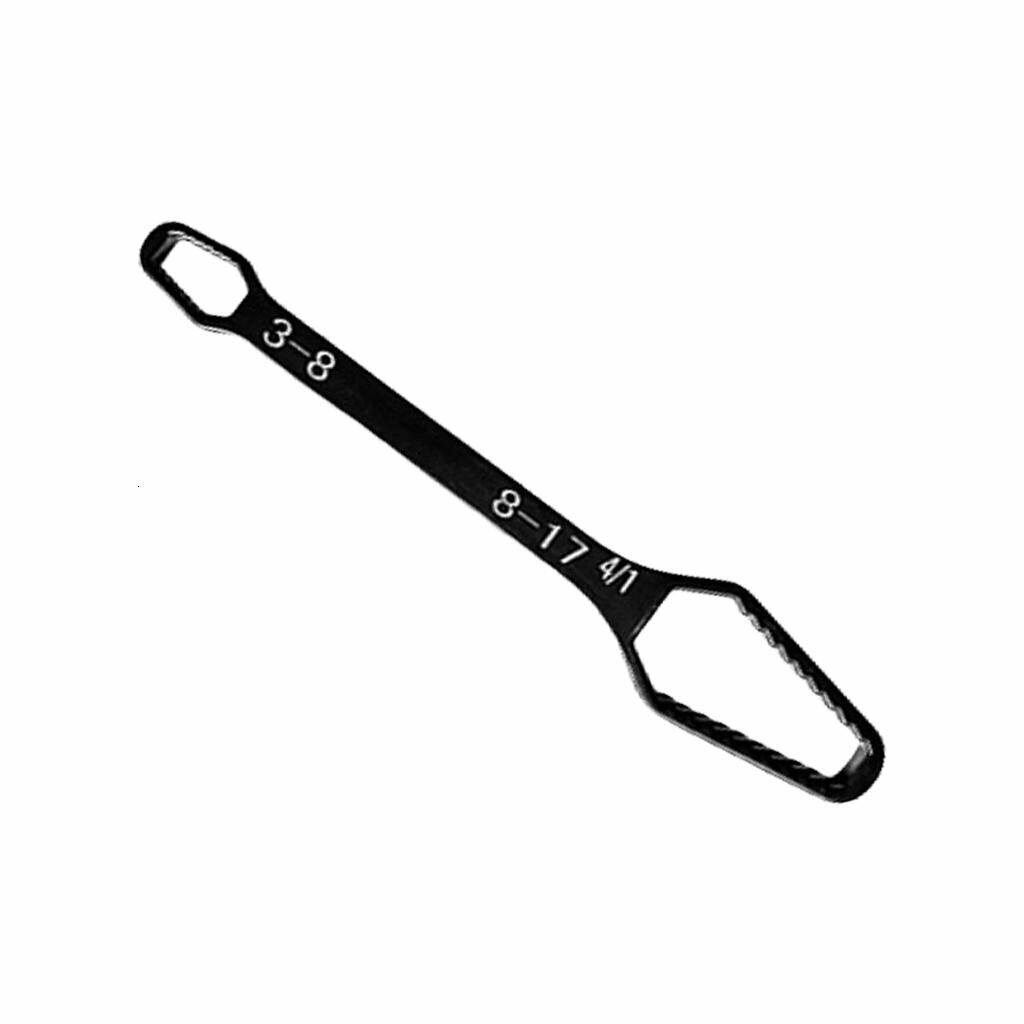 Гаечный ключ 8-17 мм автоматический разводной двойной, Маленький черный 5 мм тик