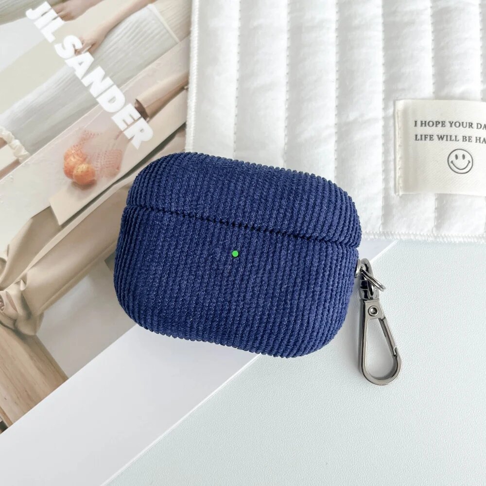 Зимний матовый вельветовый тканевый чехол-крючок для наушников Apple Airpods 1 2 3 4 Pro 3 2, беспроводной Bluetooth-наушник с защитой от царапин