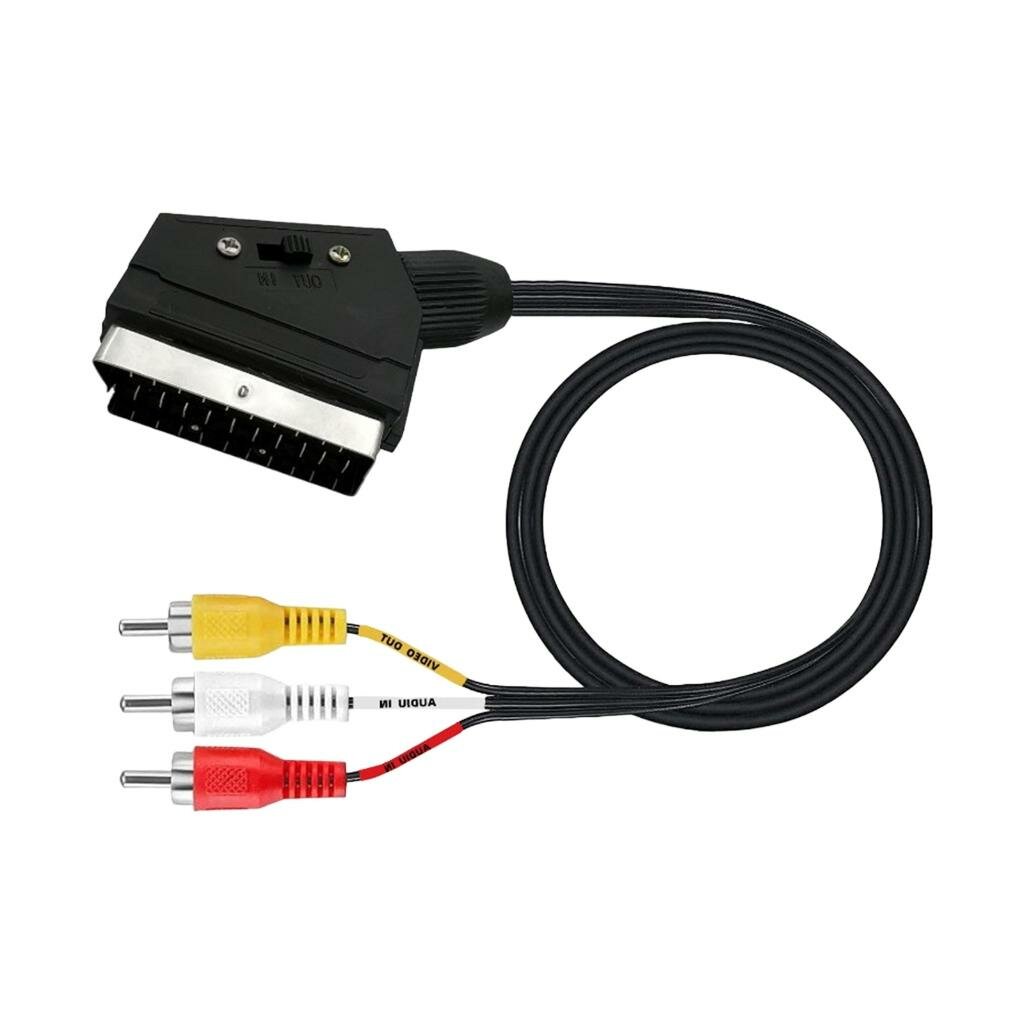Кабель SCART 21 pin — триколор, 1.5 м, 1pc