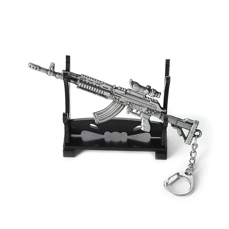Креативный мини-пистолет 12 см брелок подвеска 98K металлическая модель AWM PUBG игра