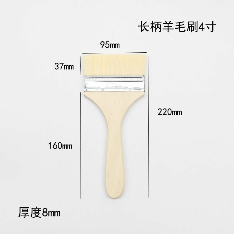 Щетка из пищевой шерсти для барбекю, масляная щетка для кухни, щетка для блинов, инструмент для масляного соуса, домашняя выпечка, устойчивая к высоким температурам, маленькая