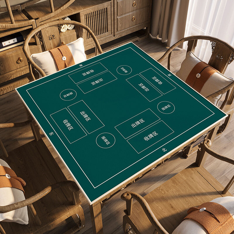 Специальная скатерть для стола маджонга, кристальный бархатный коврик, звукоизоляция и шумоподавление, квадратный коврик китайской культуры, дропшиппинг одной штуки