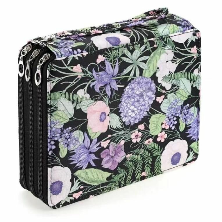 Kawaii Эстетический школьный пенал DIANNY с 120 слотами для девочек Сумка-органайзер для канцелярских принадлежностей с 3-слойной молнией пеналы