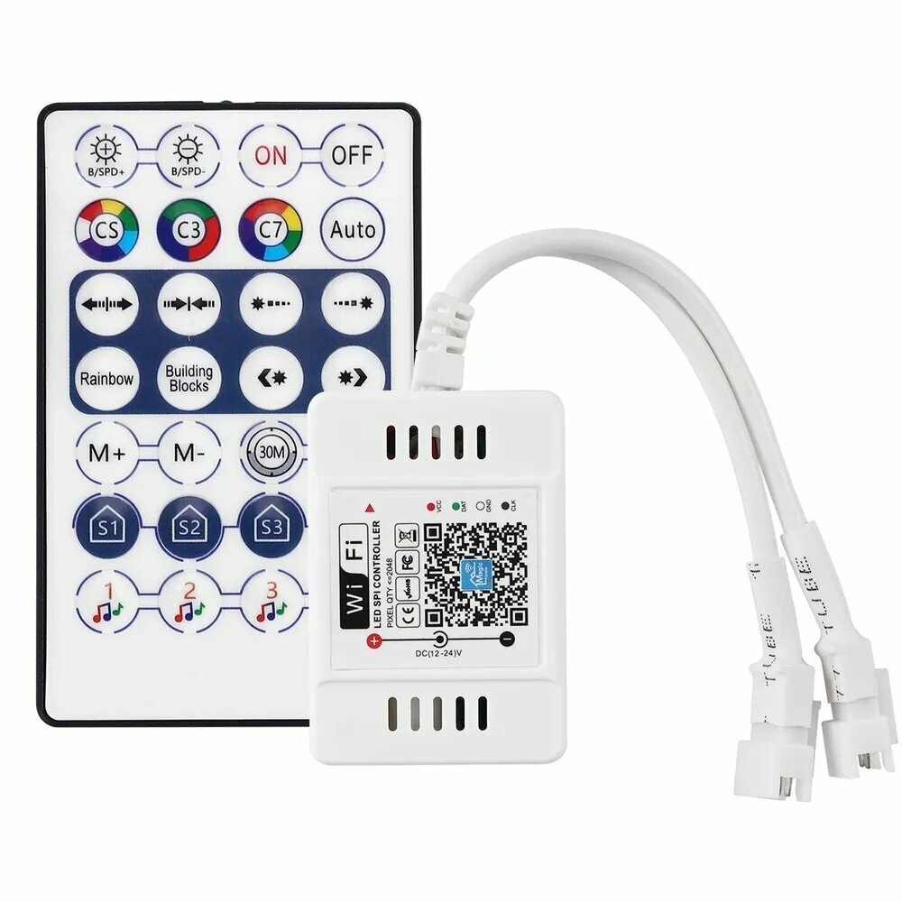 DC12-24V 28 Key RF Controller WiFi APP Музыкальный голосовой пульт дистанционног