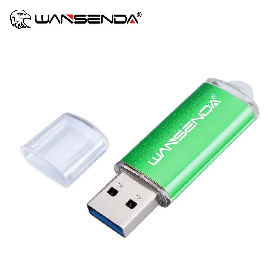 WANSENDA mini USB Flash Drive 32 ГБ 128 ГБ, Green