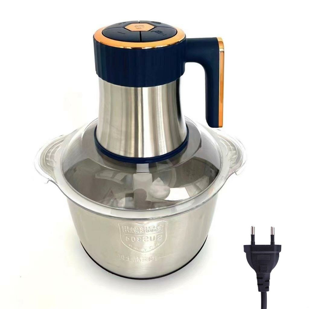 Электрический мясорубка 5 л из нержавеющей стали, EU Plug - 5 уровней