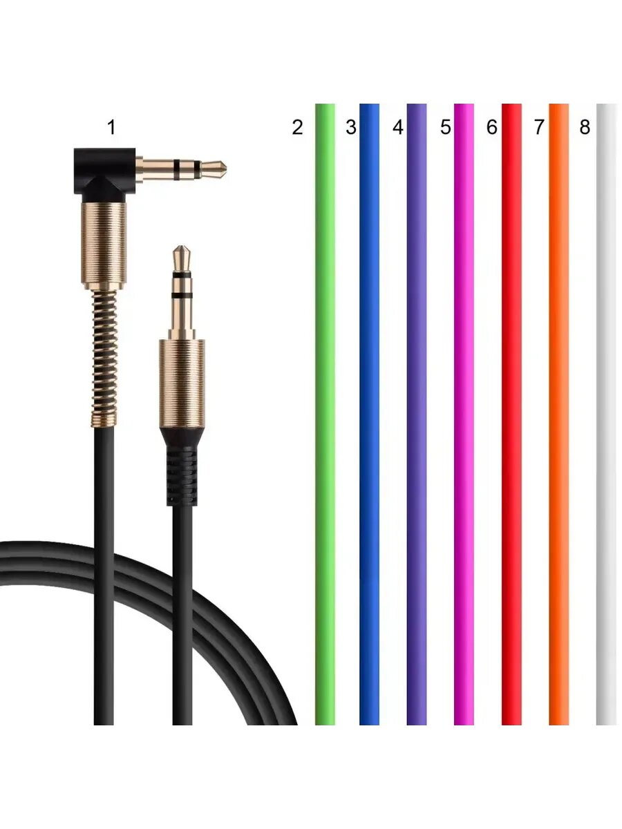 Аудиокабель 3,5 мм, 1 м — чистый звук и надежность