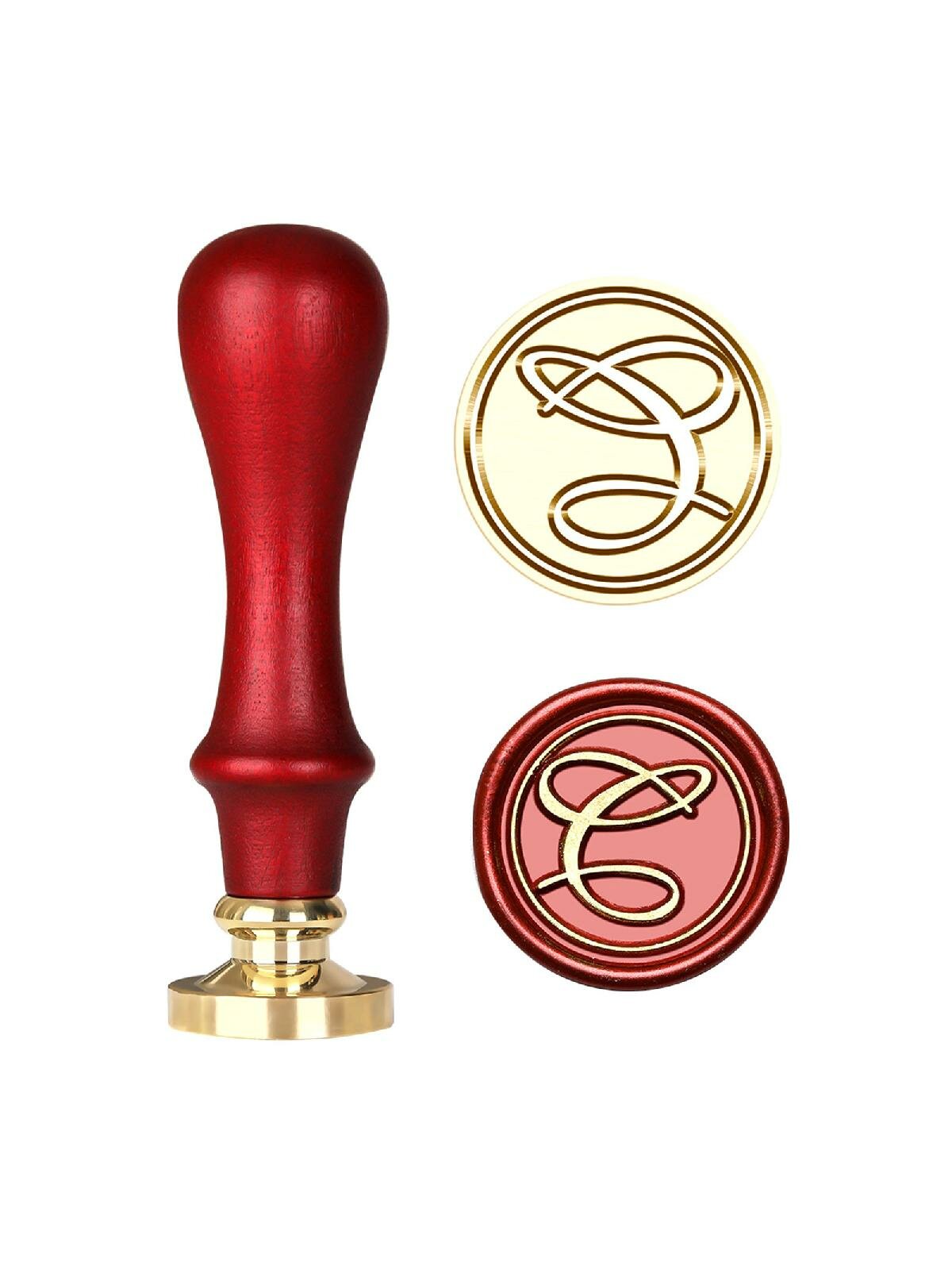 Деревянная ручка для штампа с восковой печатью с головкой для запечатывания писем для сургучной печати