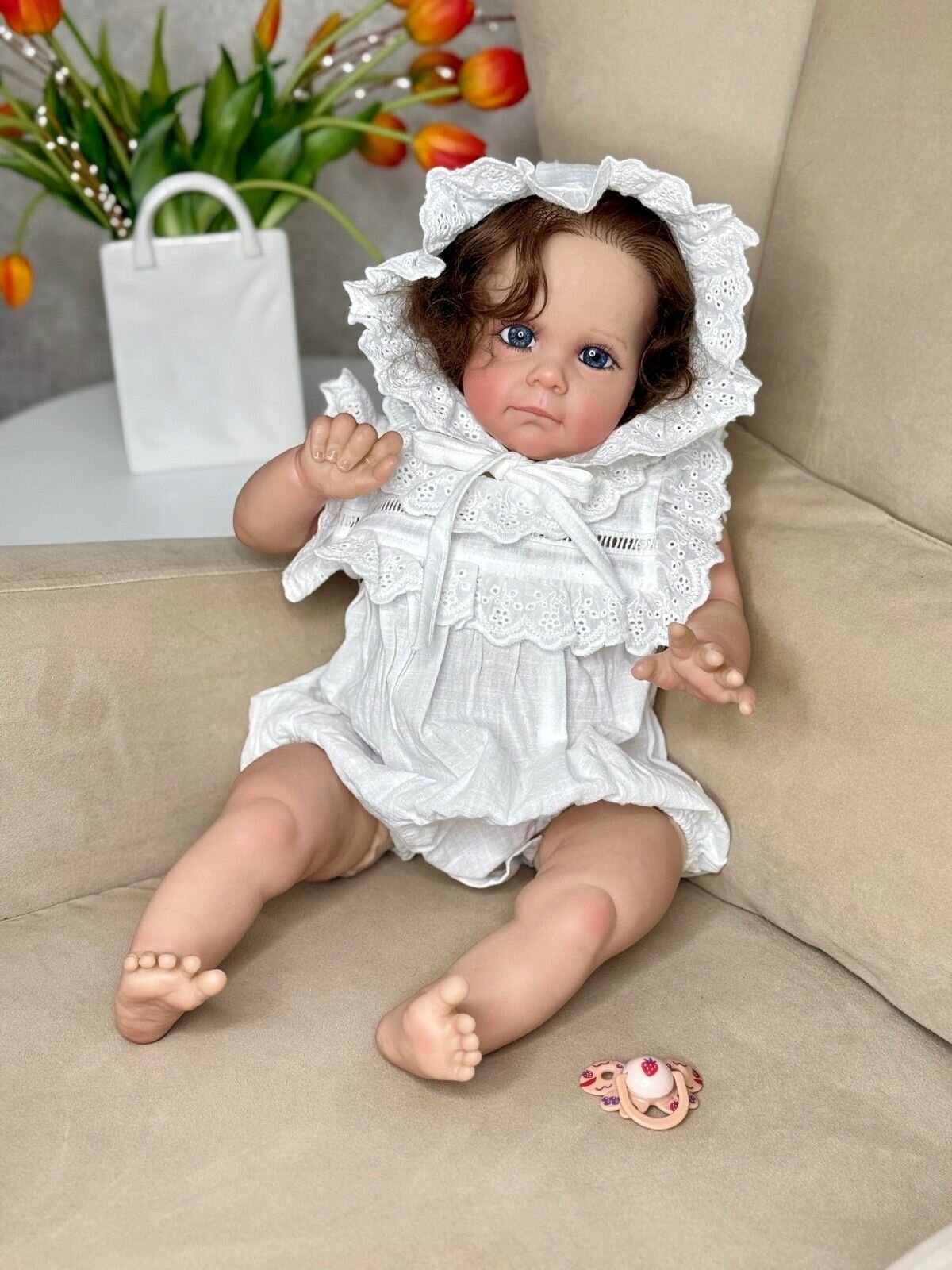 Кукла Реборн мягконабивная 60см (FA-596A1)