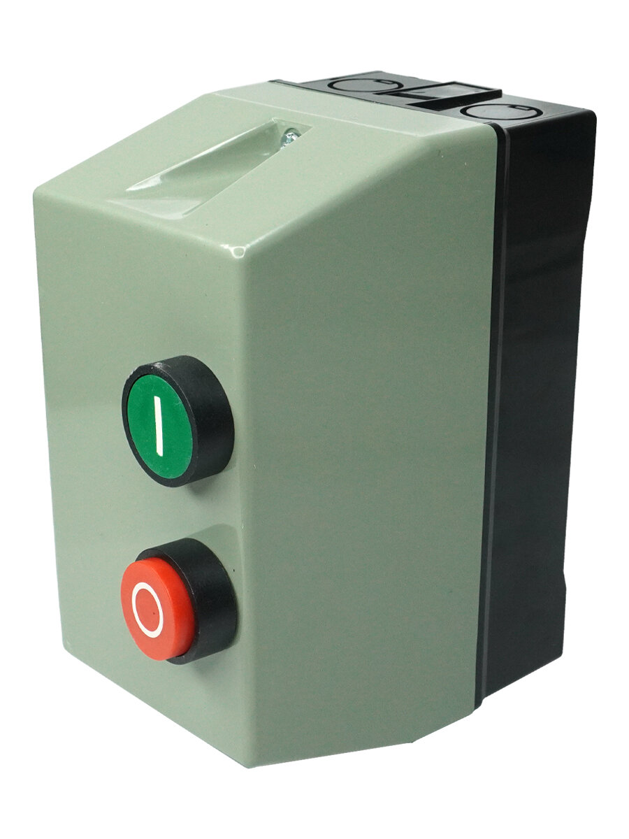 Пускатель электромагнитный Электротехник ПМЛ-1220, УХЛ4 Б, 380В, 50 Гц, 1з, 10А, нереверсивный, реле РТЛ-1014-2, 7-10А, корпус пластик IP54, кнопки пуск, стоп