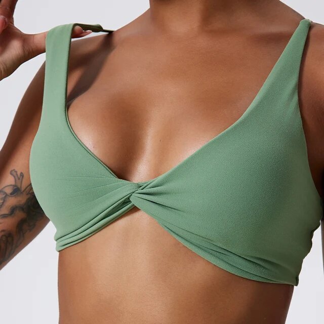 Спортивный бюстгальтер Ctenkevet Gym Sports Bra для женщин, с эффектом пуш-ап, для тренировок и йоги, дышащий мягкий укороченный топ, женский фитнес-бюстгальтер без спинки. размер,44/M