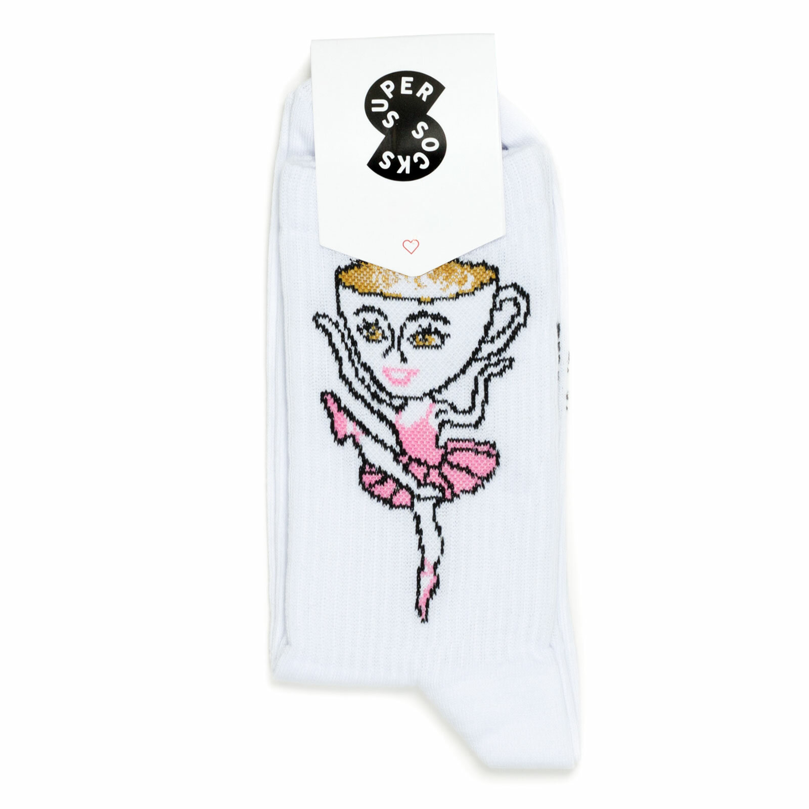Носки Super socks Носки с рисунками Super Socks - Балерина Капучино