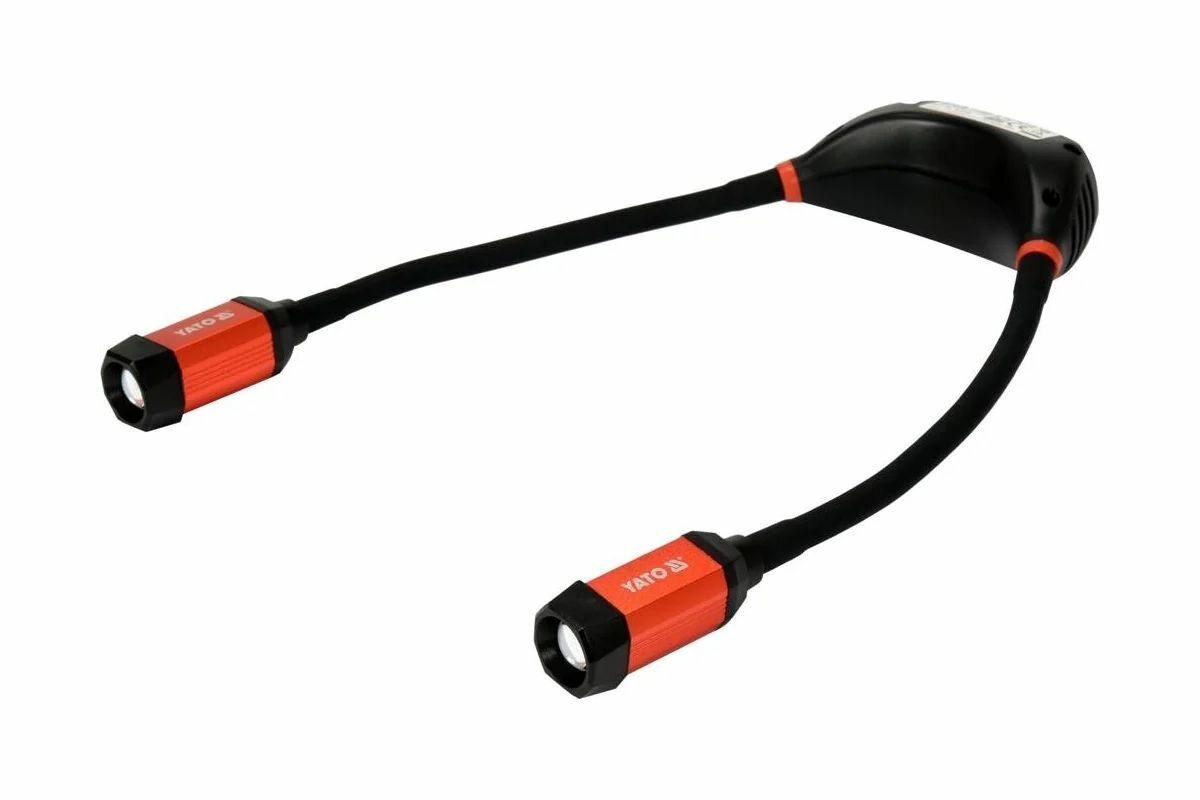 Шейный фонарик YATO 300лм, фонарь велосипедный, ручной YT-08599