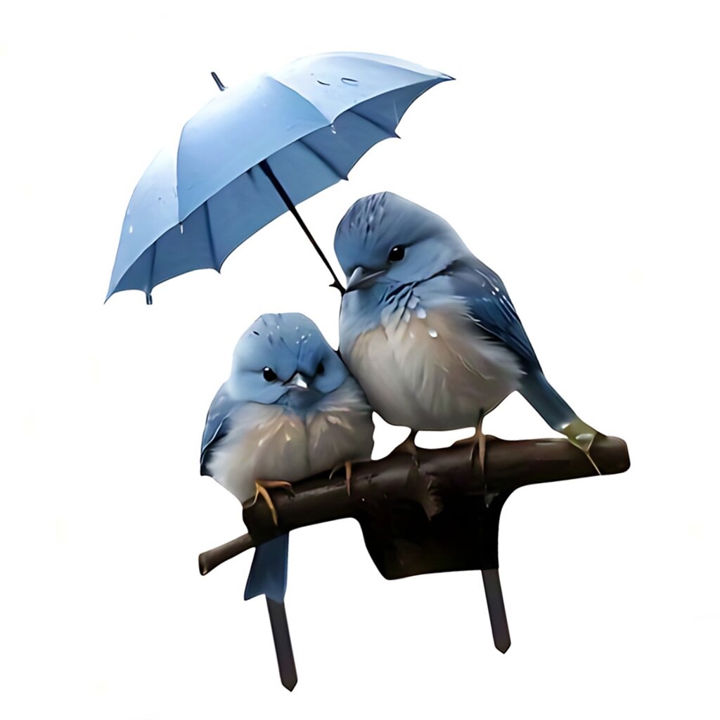 2D акриловая грунтовая вставка bluebird umbrella садовая груда