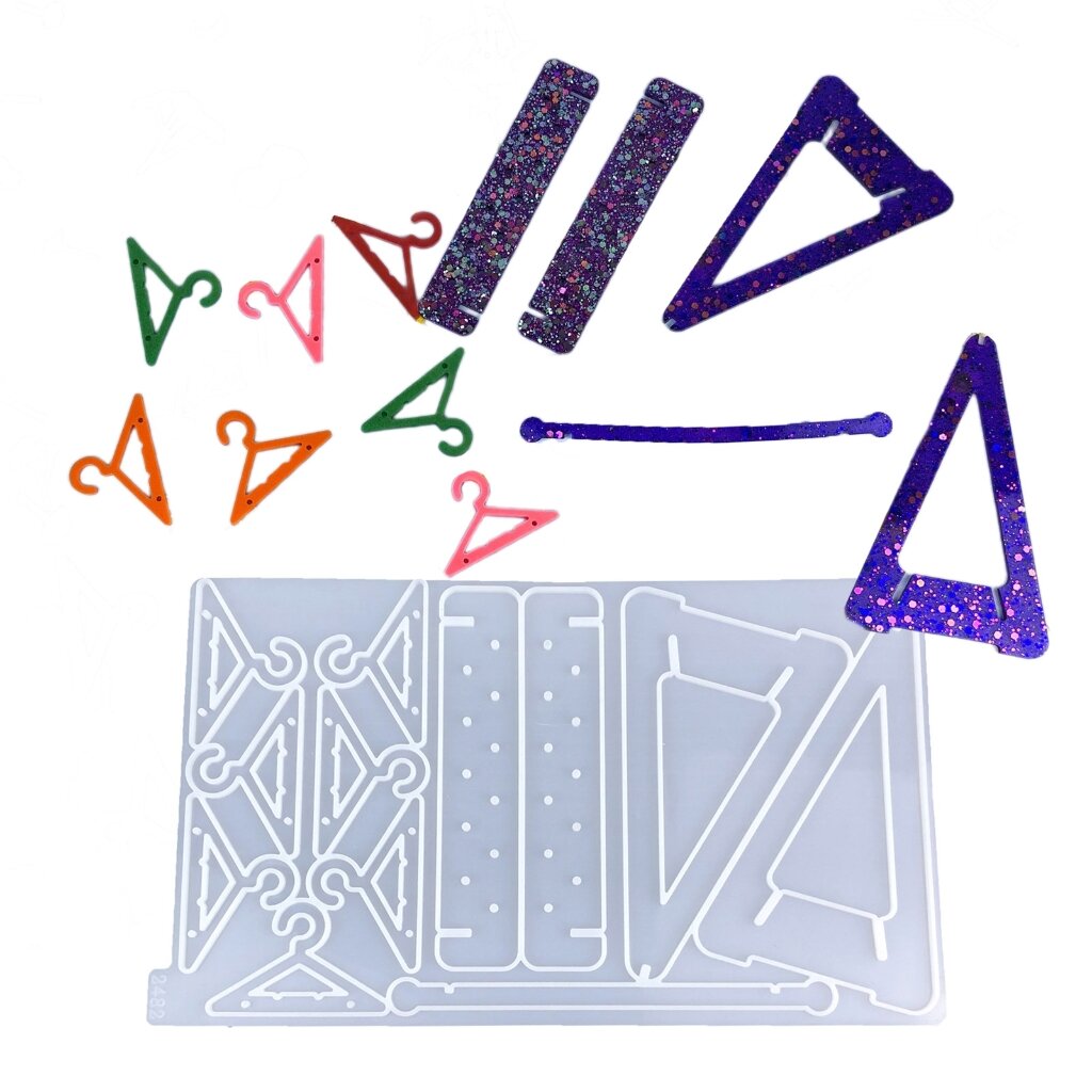 Хрустальная Капля Клея Вешалка Для Серег Плесень Стеллаж Для Хранения Серег Силиконовая Смола Плесень Практичная Форма Для Показа Ювелирных Изделий