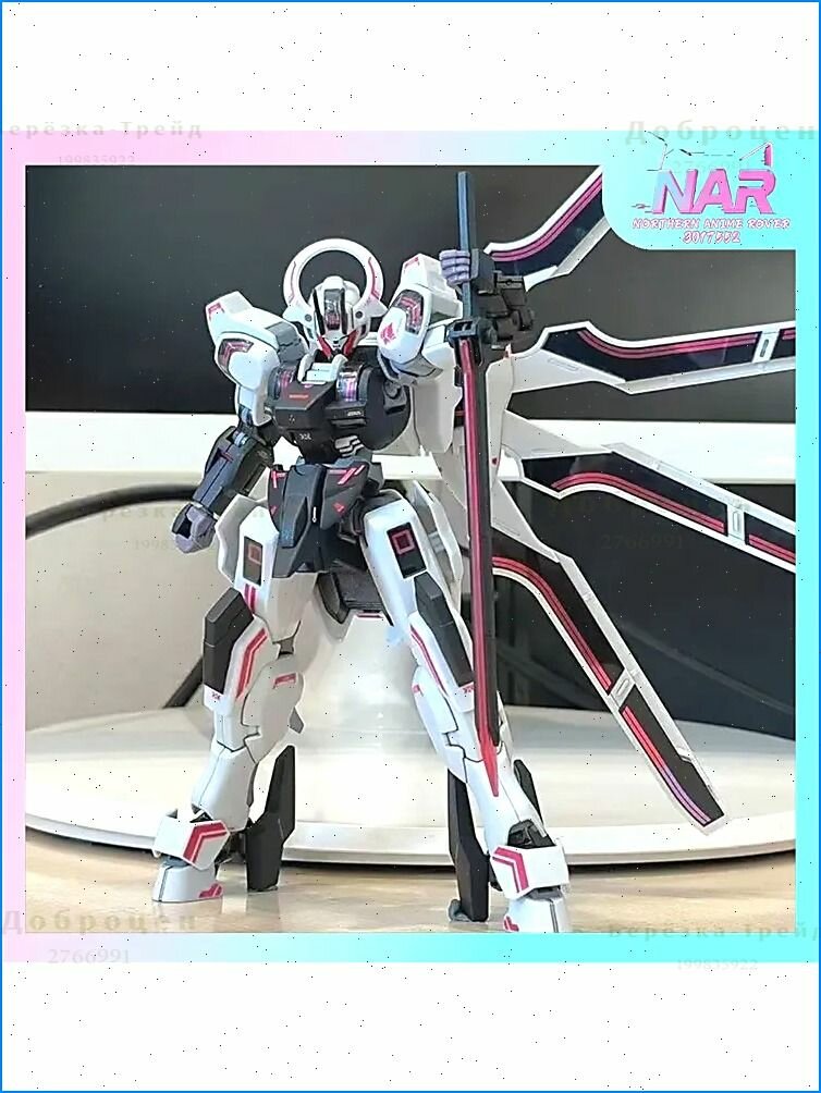 Сборная Игрушечная фигурка модель HG 1:144 Gundam Schwarzette, Сборная модель Гандама, бесплатная стент
