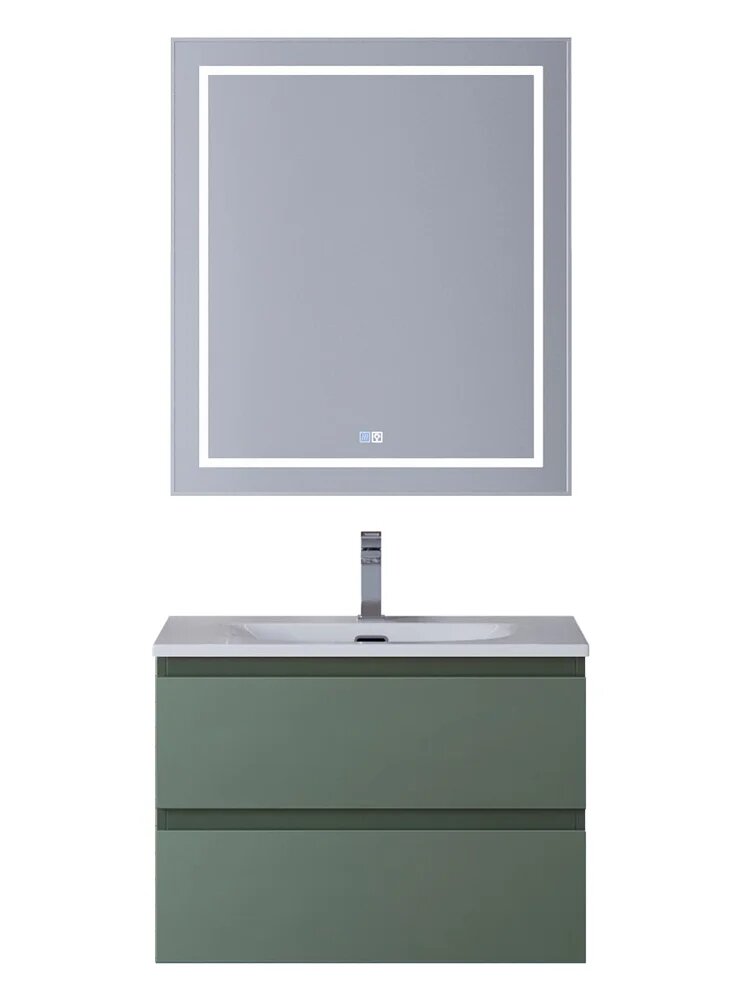 Мебель для ванной комнаты BelBagno Kraft 39 70 подвесная, матовая еловая, раковина bb-8099-3-70