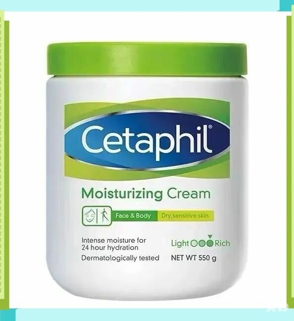 Интенсивный крем для тела Cetaphil Moisturizing Cream 550 г, премиальная формула увлажнения