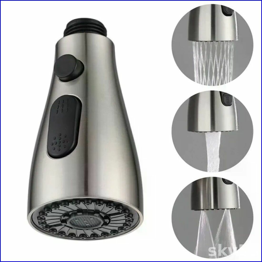 Выдвижная душевая головка с распылителем, сменный смеситель для кухни, 3 режима