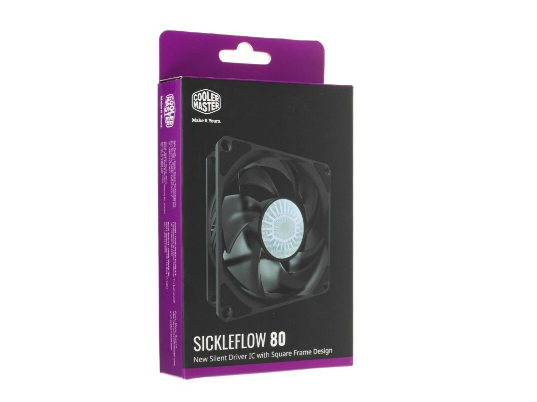 Вентилятор для корпуса CoolerMaster SickleFlow 80, 80x80x25 mm, 4 pin