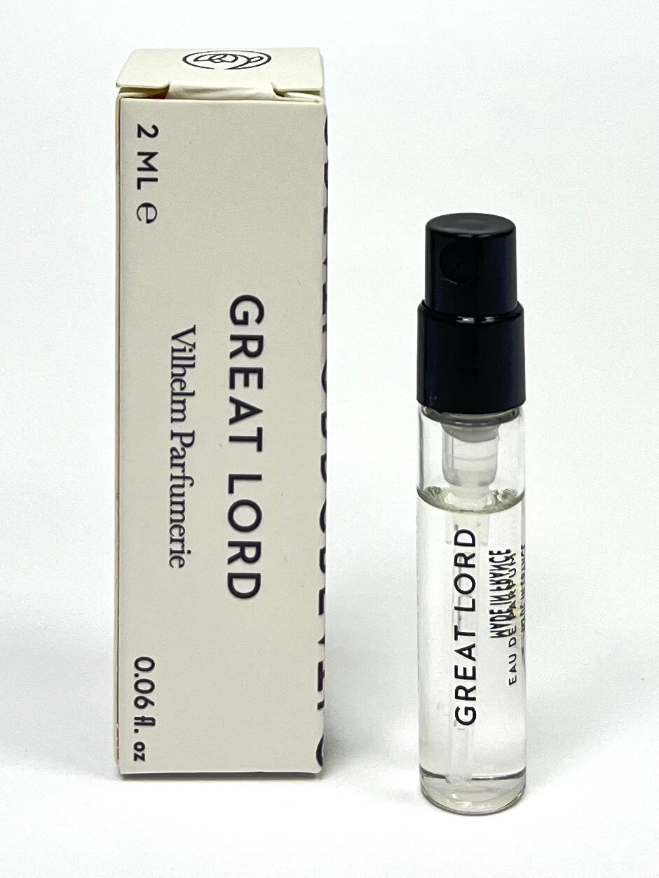 Парфюмерная вода мужская женская Vilhelm Parfumerie GREAT LORD 2мл унисекс (edP - eau de Parfum)